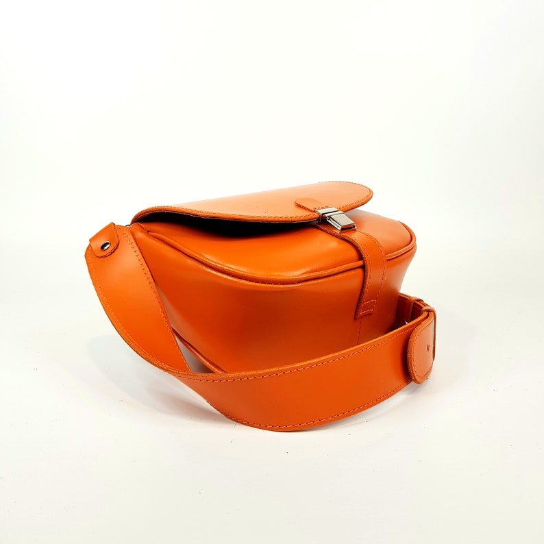 Orange Crossbody, Bag With Wide Shoulder Strap - Etsy