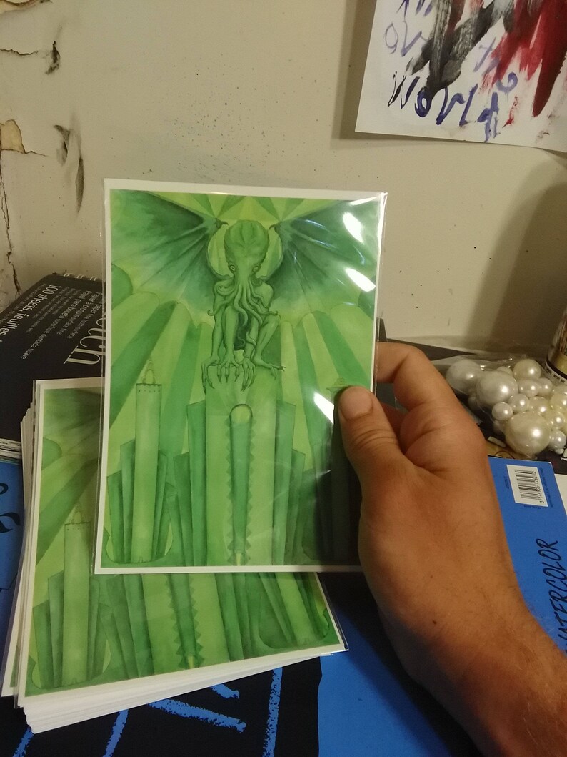 Art Deco Cthulhu Art Print | Etsy