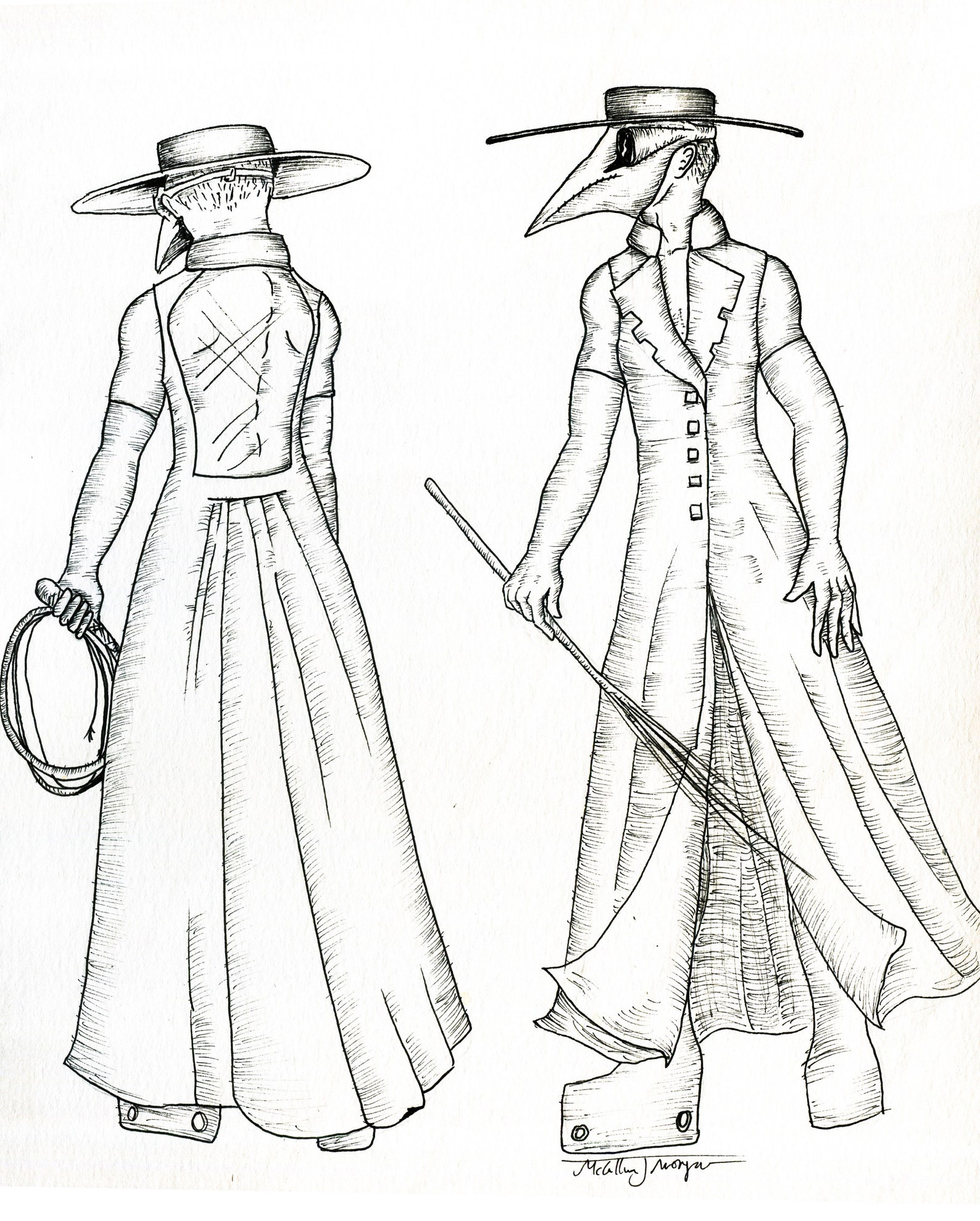 Plague Doctor Coloring Book (pdf Download) - Etsy