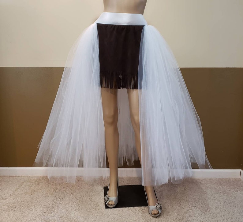 Custom White Front Open Skirt Over Skirt Skirt For Outside Etsy