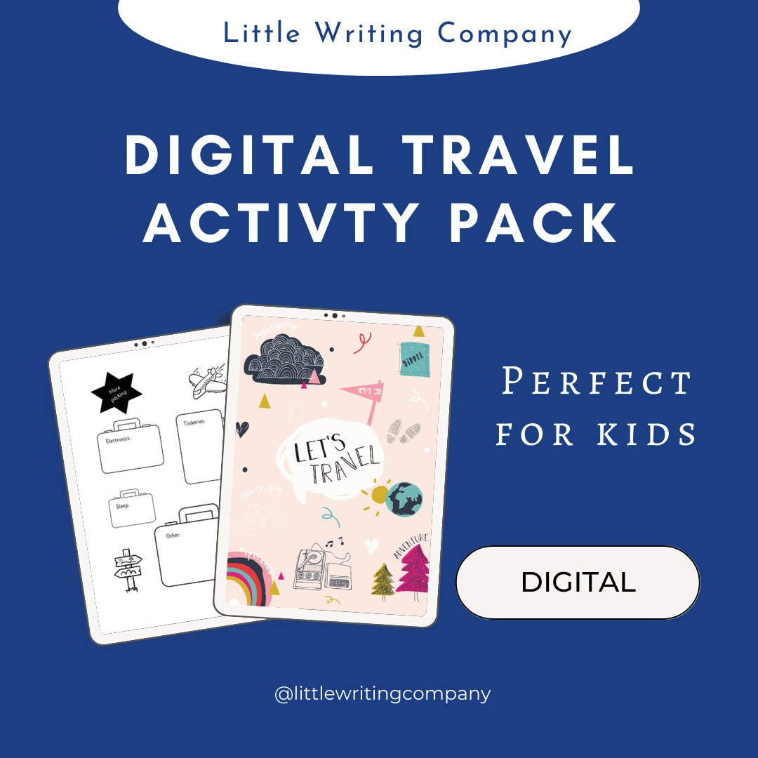 Digital Travel Activity Pack - Etsy