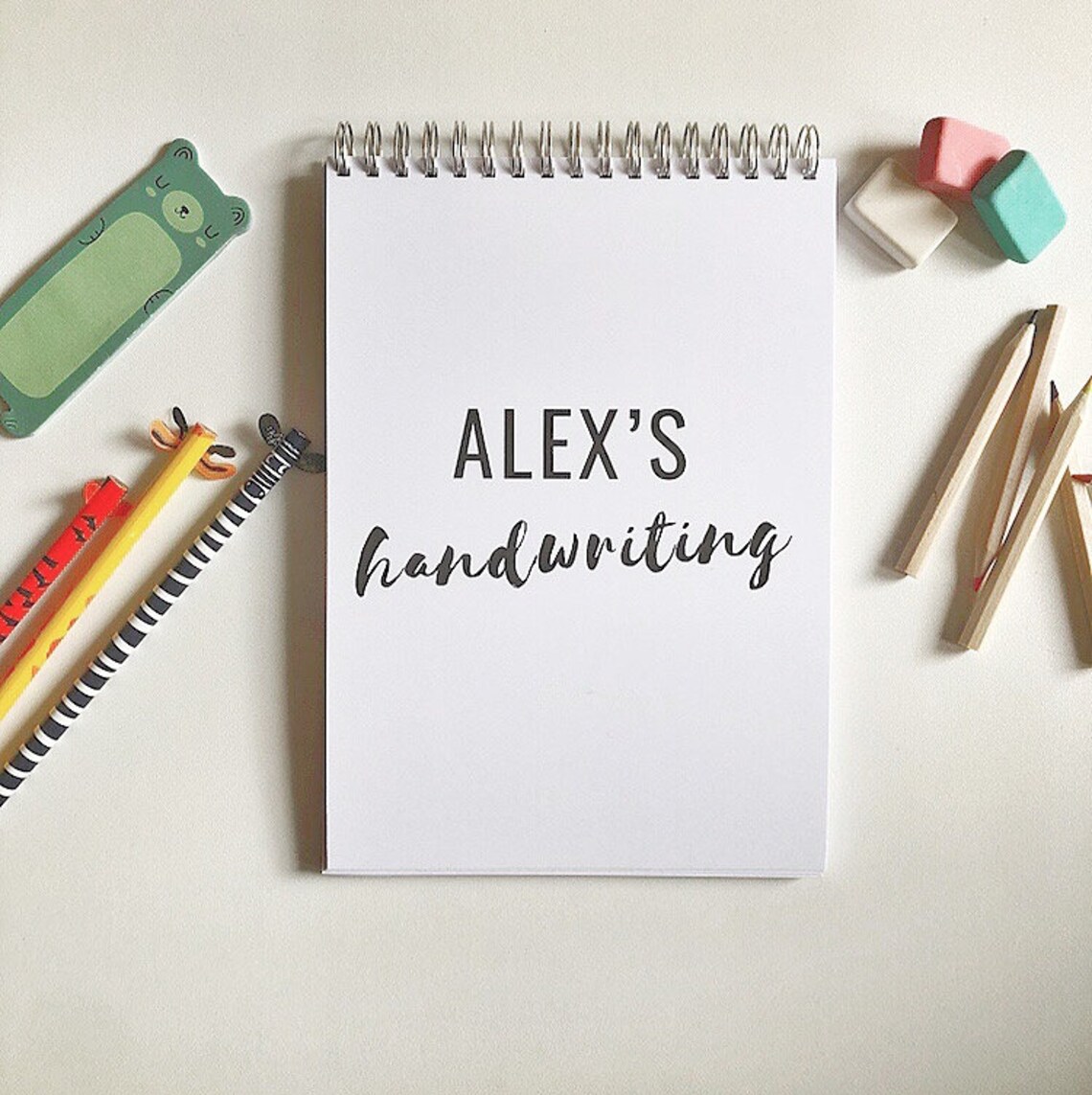 Personalised Handwriting Practice Notebook - Etsy