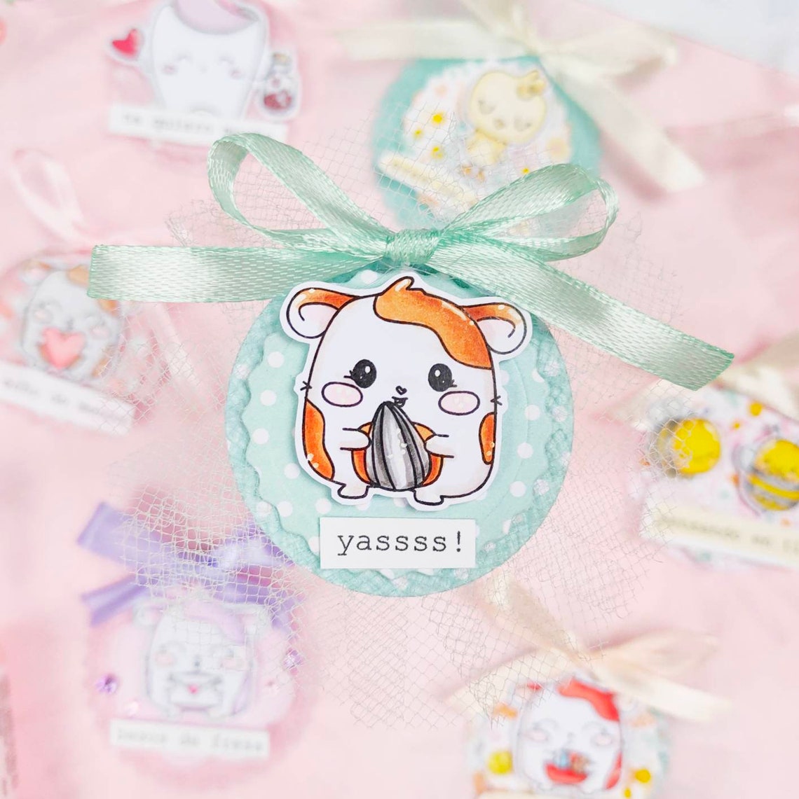 Sello digital Hamster stamp digital scrap | Etsy España