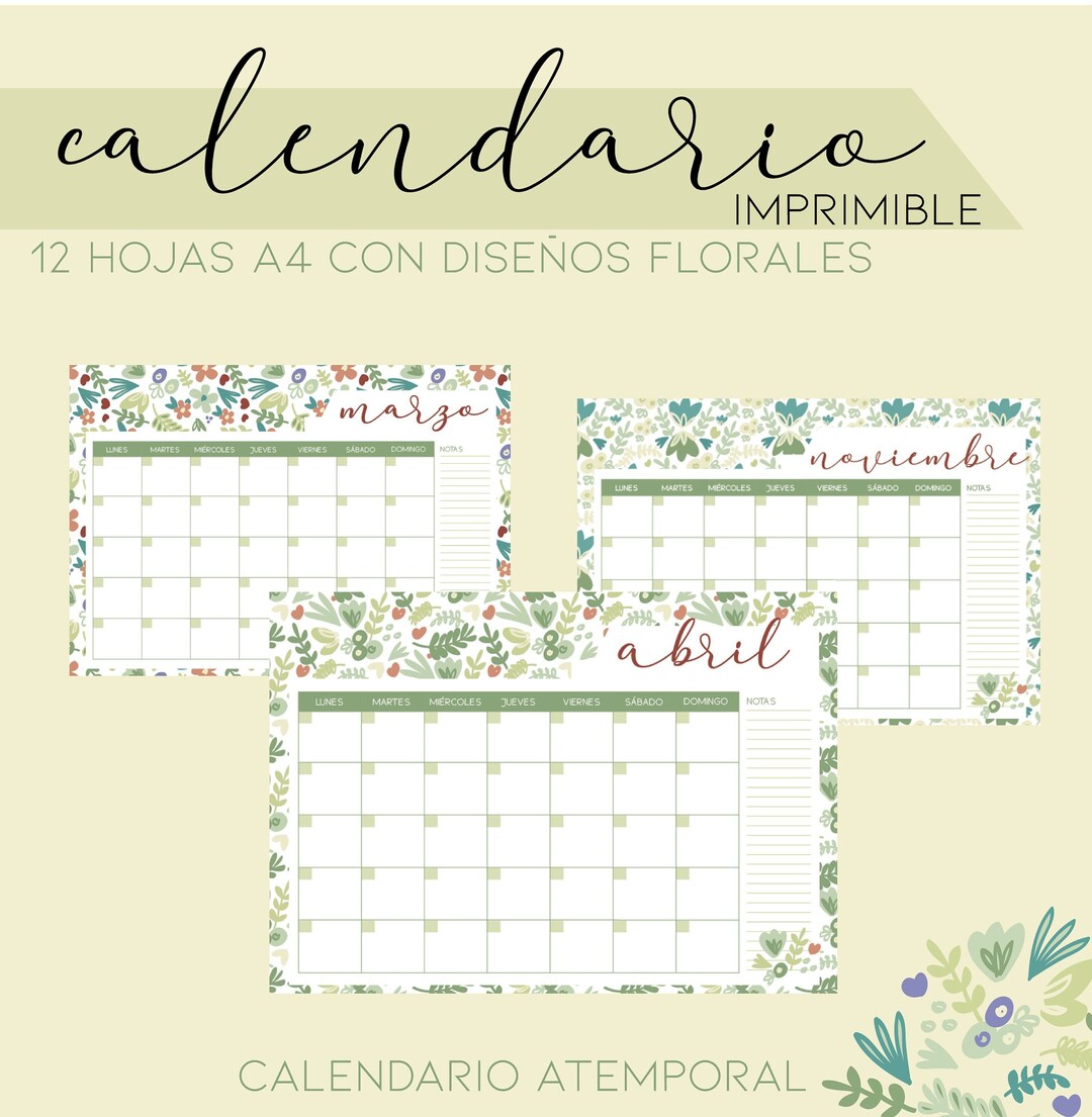 TIMELESS CALENDAR - Etsy