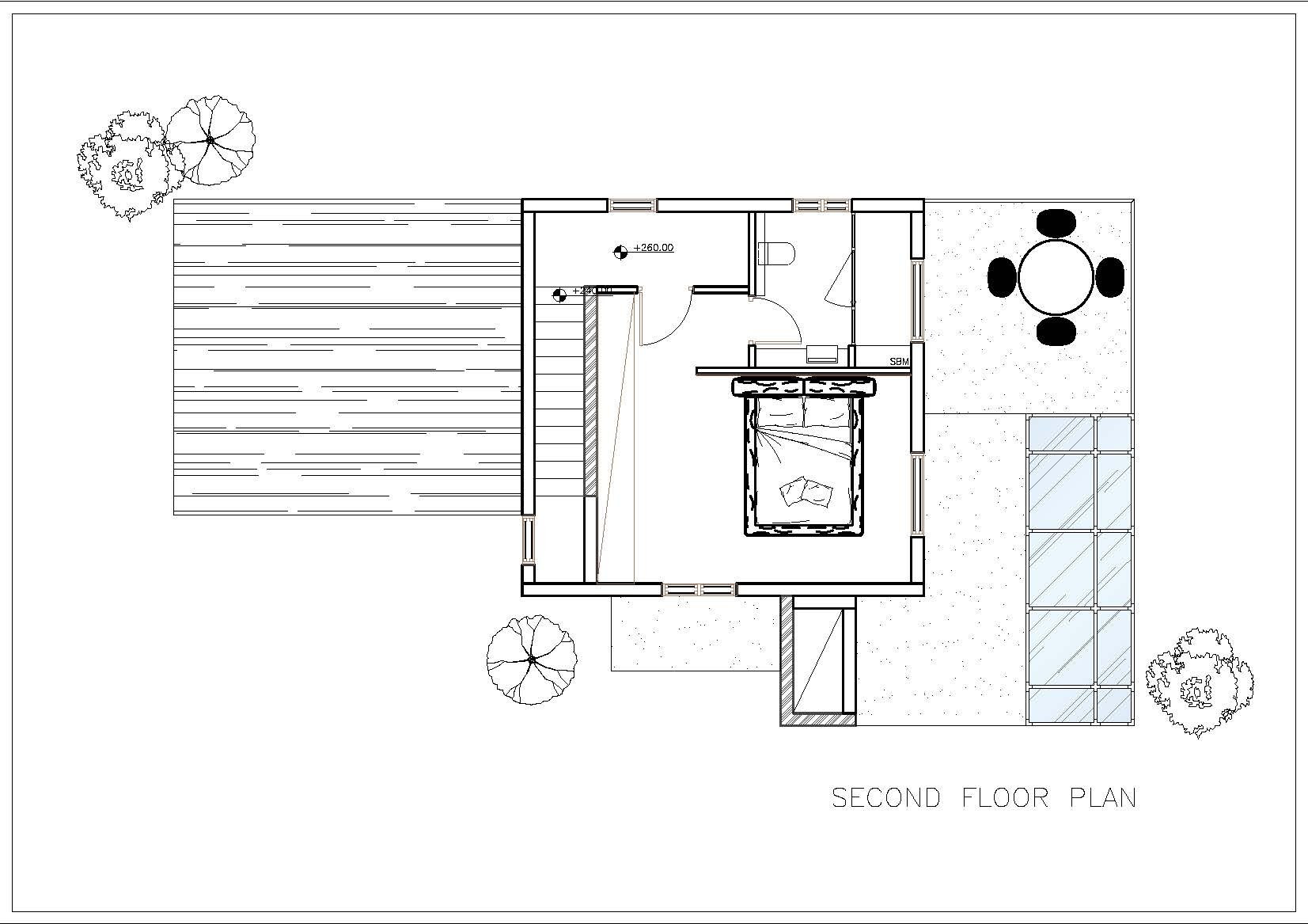 Modern Two-story Open Concept House Plan, 1 Bed En-suite, 1.5 Bath, Living Glassroom, 2-car ...
