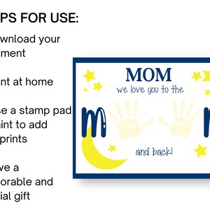 Printable Toddler Preschool Mother's Day Handprint Art Craft Card | Mom ...