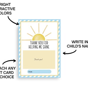 Printable Teacher End of Year Appreciation Gift Card Holder | Thank You ...