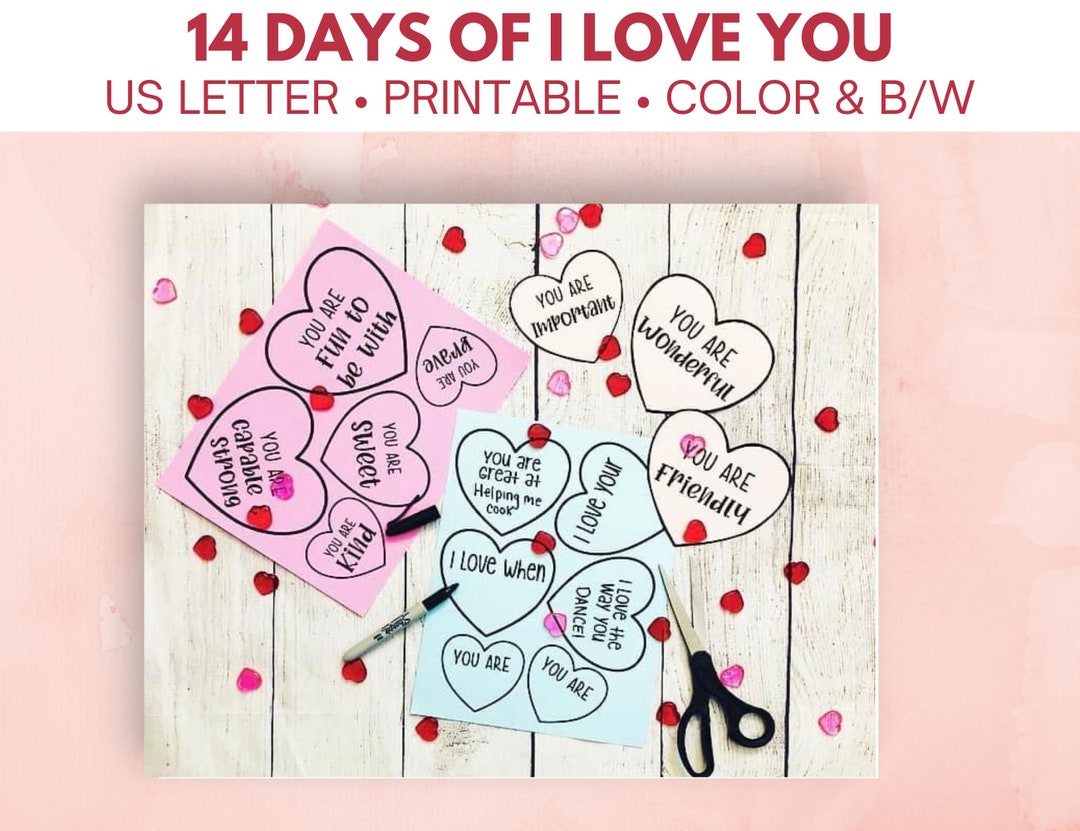 14 Days of I Love You | Heart Attack Valentine for Kids | Daily ...