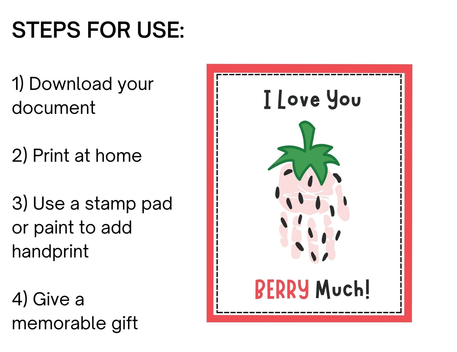 Printable Toddler Preschool Mother's Day Handprint Art Craft Card ...