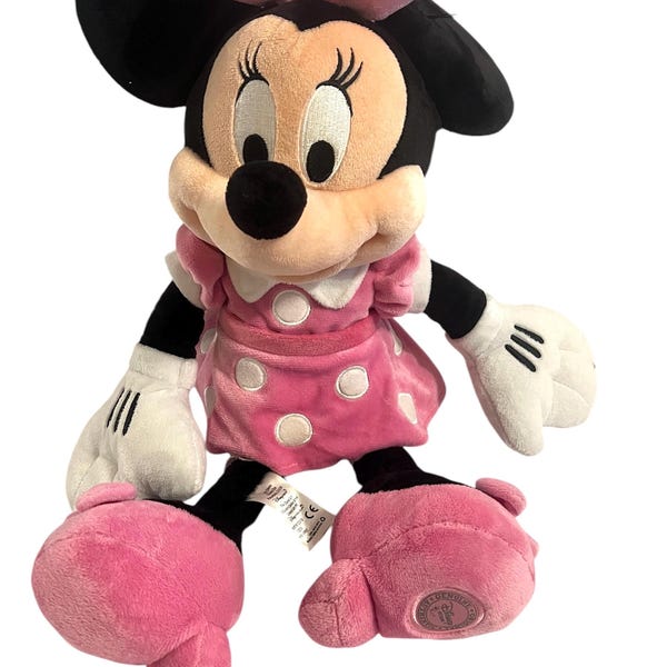 Pink Minnie Mouse Plush - Etsy