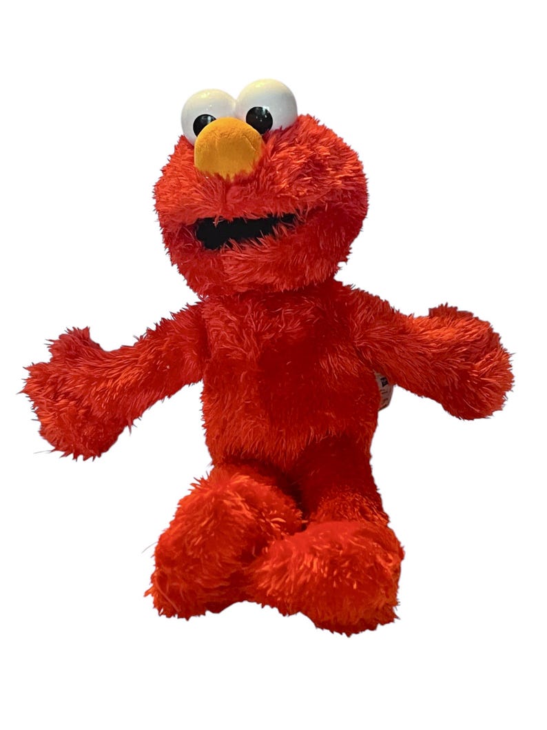 Talking Elmo Sesame Street Stuffed Animal Plush 15in - Etsy