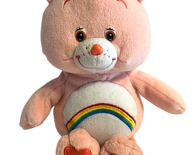 Care Bears 12" Cheer Bear Rainbow Plush Stuffed Animal Pink TCFC Toy ...