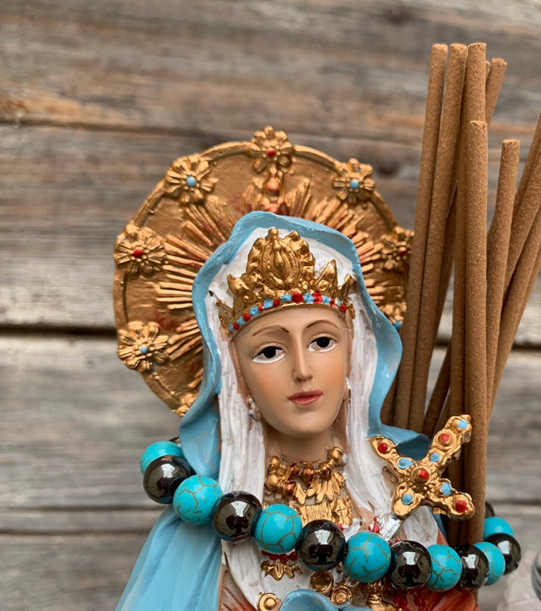 Lot Erzulie Freda (Vierge de Solidarité) statue 30 cm de hauteur en ...