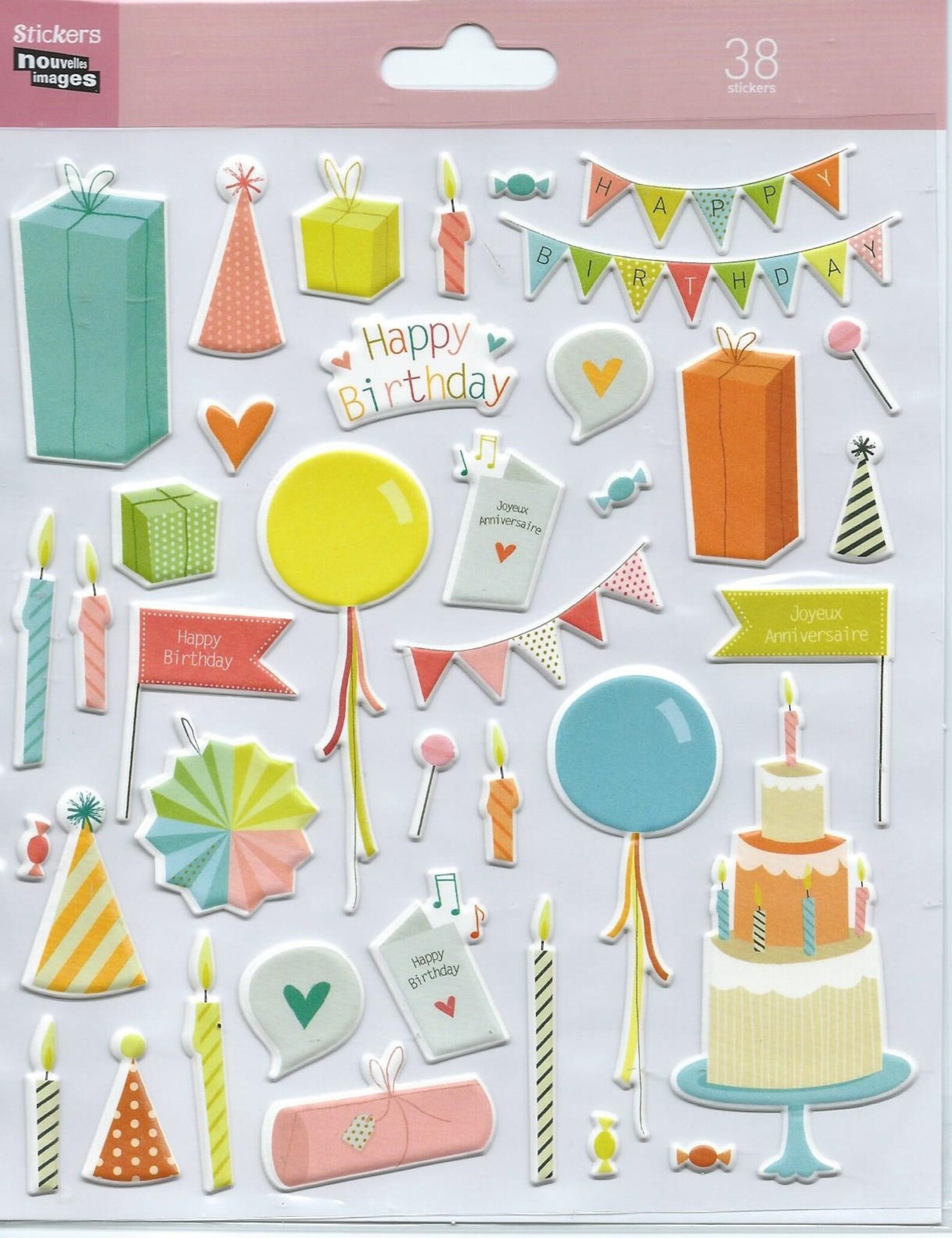 Stickers 3D scrapbooking Anniversaire Ballons planche de: 20 - Etsy France