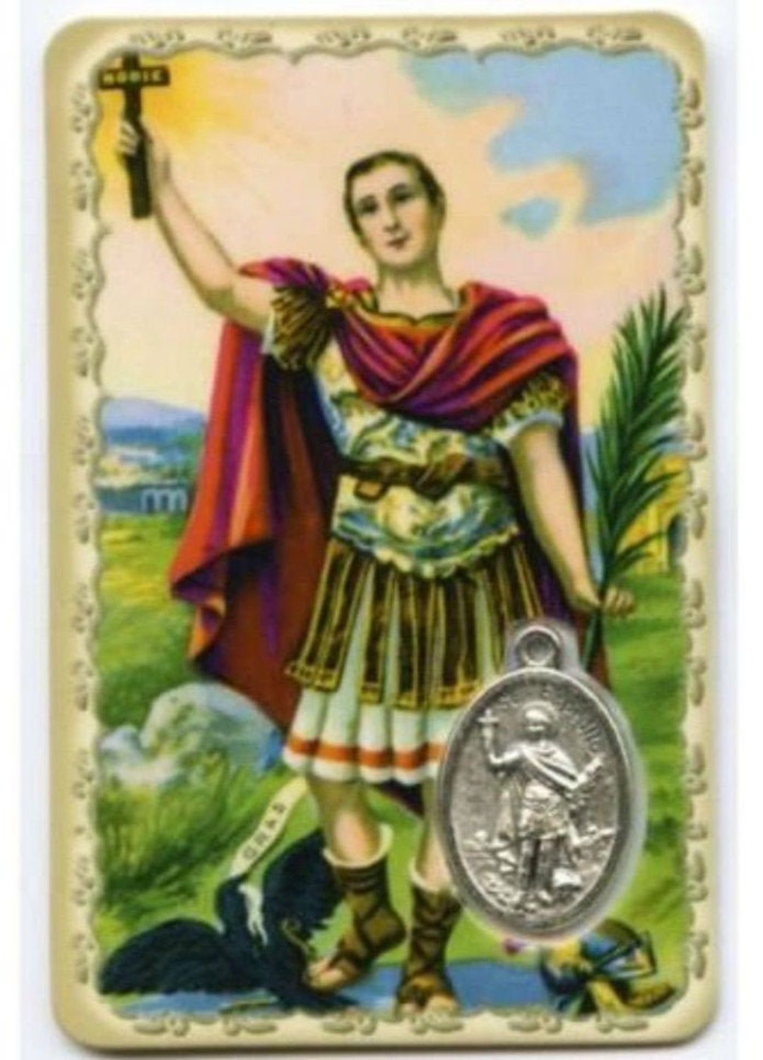 Saint Expeditus, Medal Card, Holy Image, Laminated, Magic Ritual, Saint ...