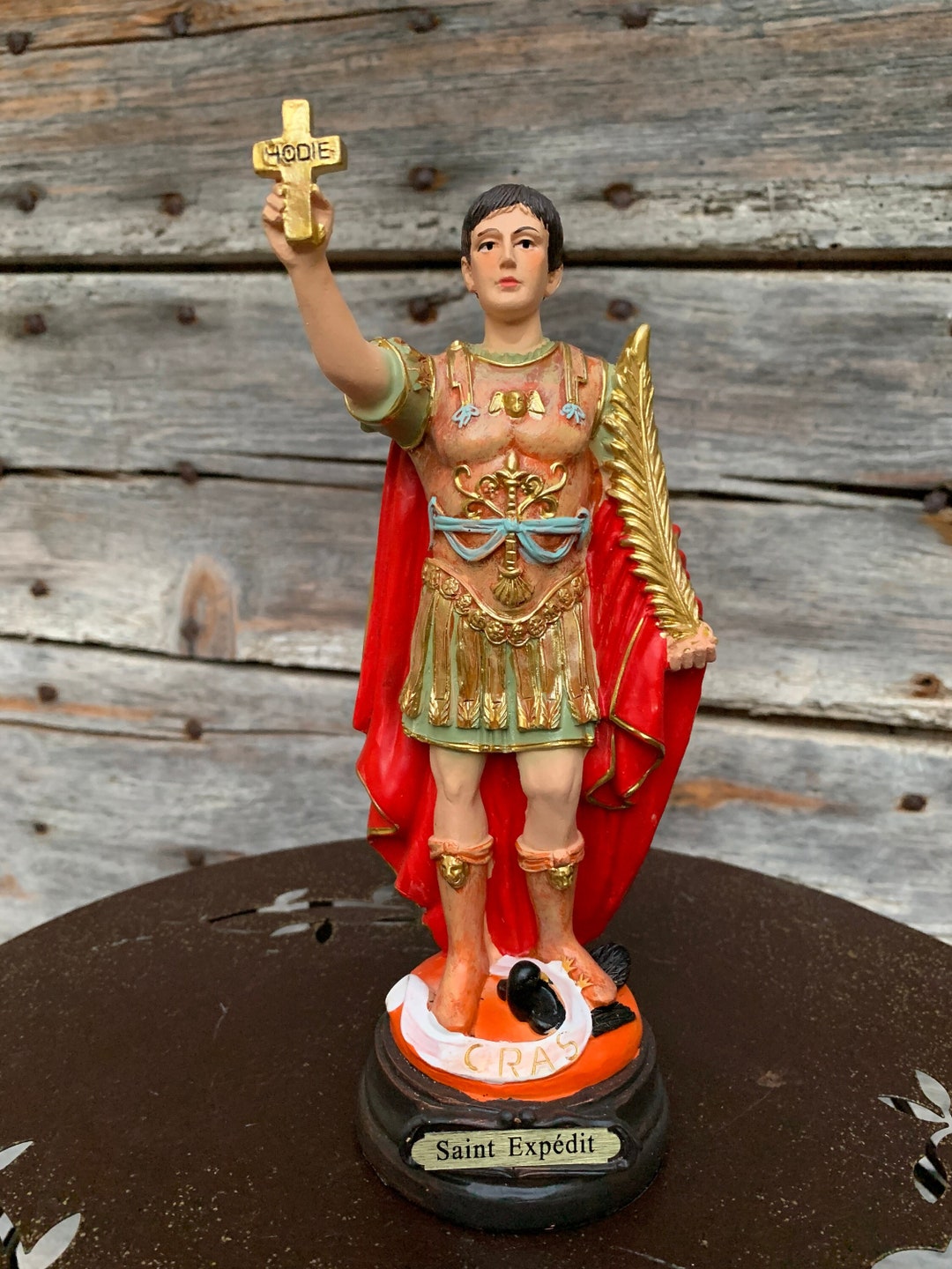 Saint Expeditus Statue 20 Cm High in Resin. Paint Touch-ups Done by ...