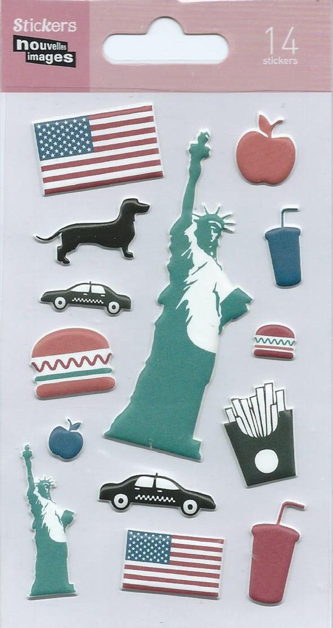3D Stickers New York United States - Etsy