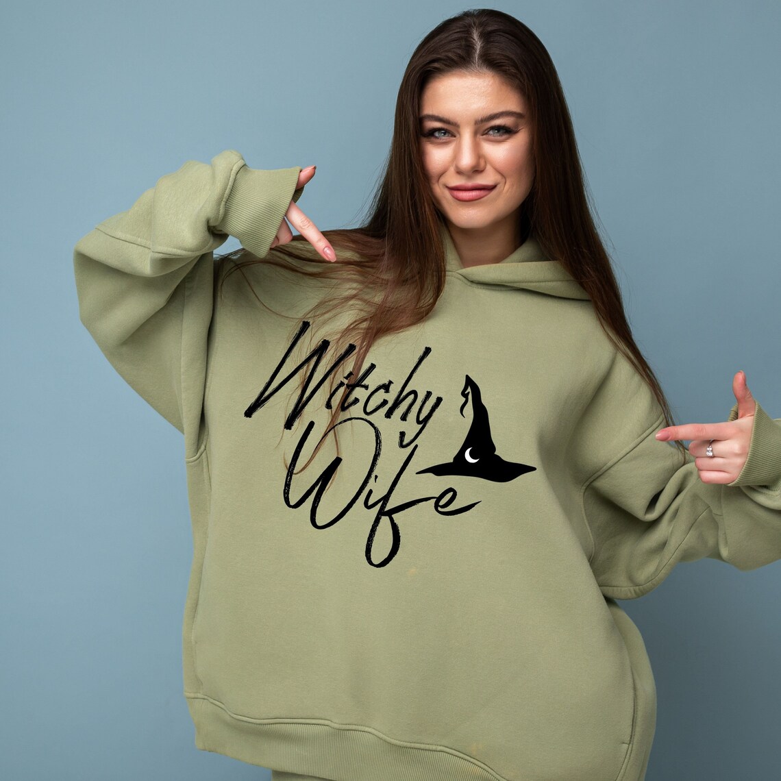 Witchy Wife SVG Design Witch SVG, Witch Hat SVG, Women's Halloween, Mom ...