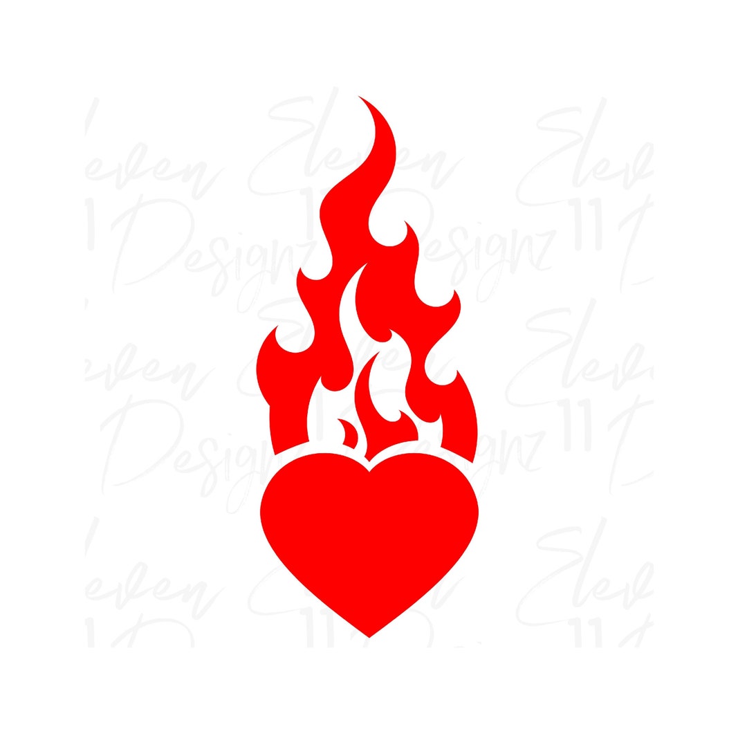 Fire Heart SVG 4 , PNG Digital Download Design Svg, Decor Svg ...