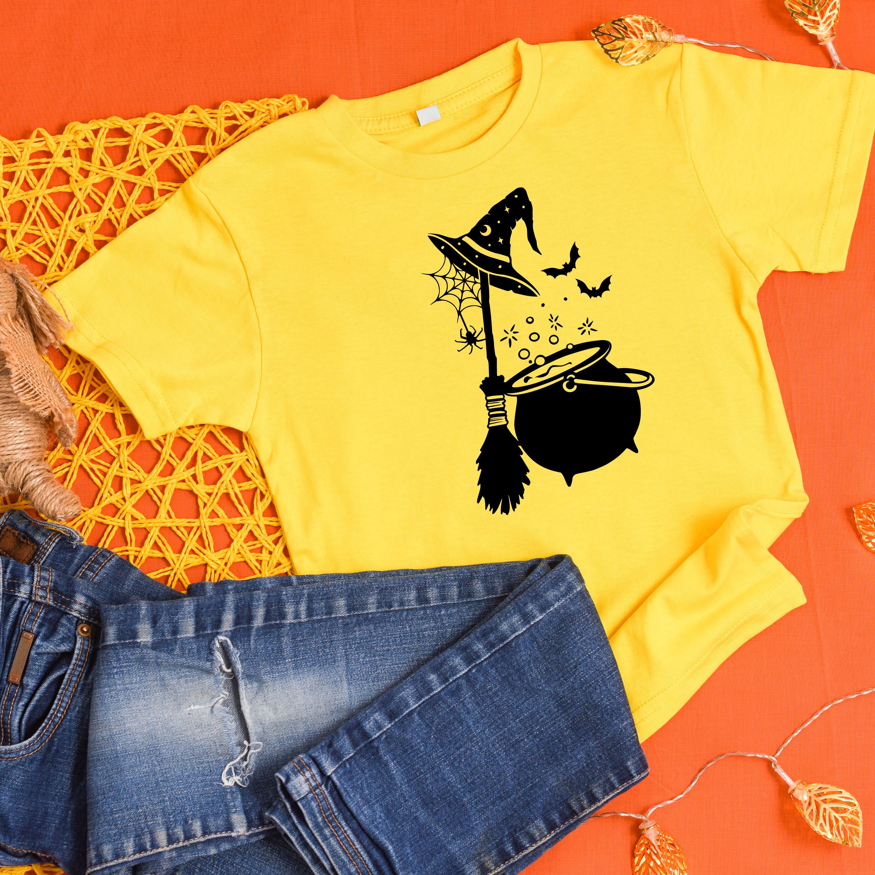 Witch Broom SVG Witch Hat PNG Black Cat SVG Halloween Svg, Digital ...