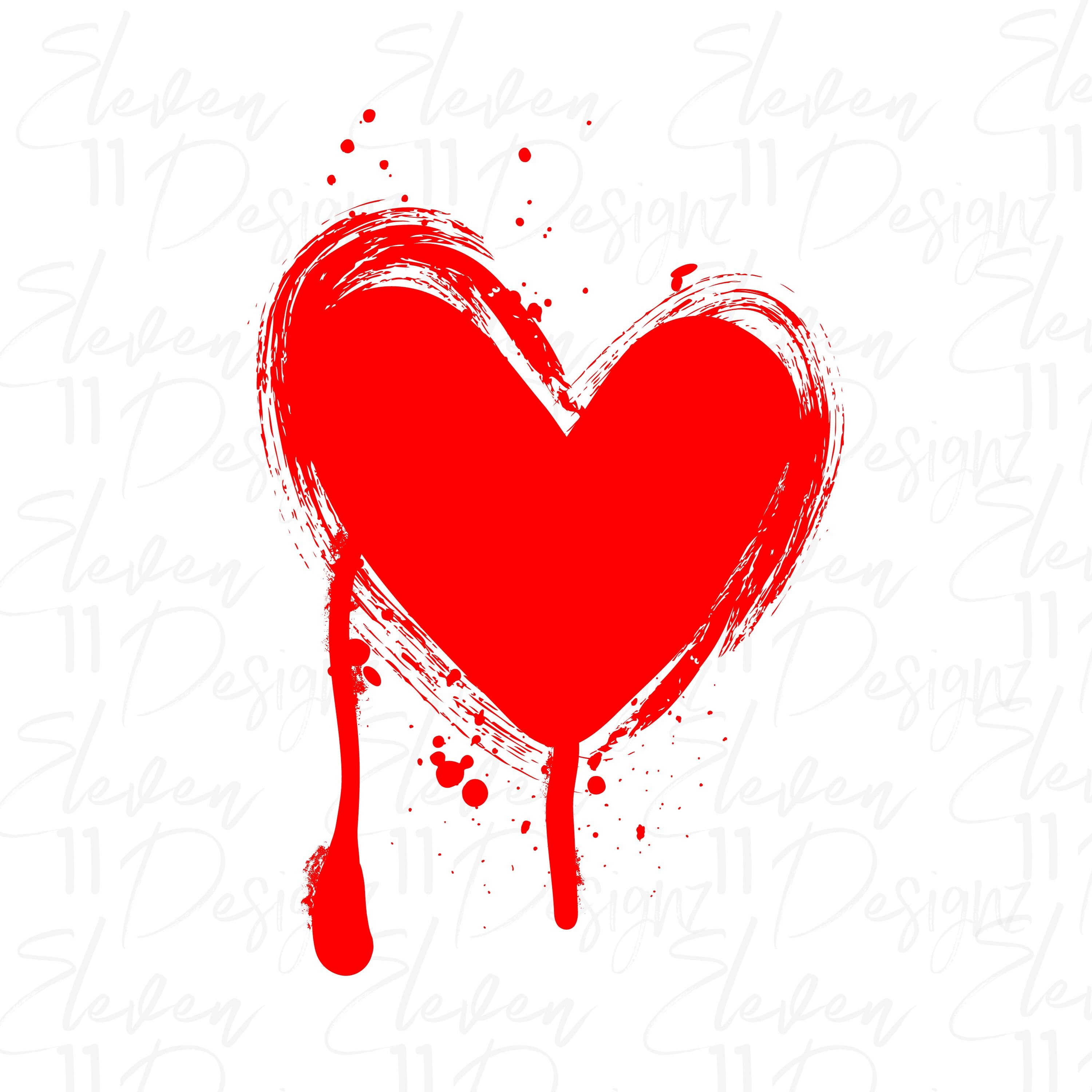 Bleeding Heart SVG, Halloween SVG, PNG Digital Download Design Svg ...