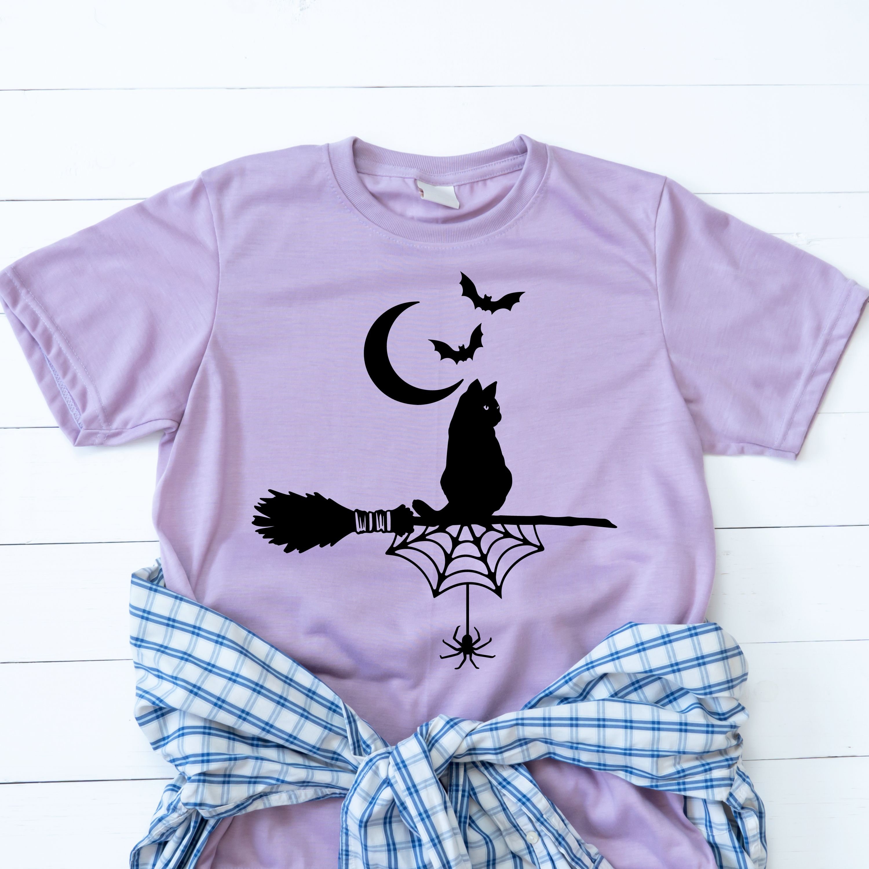 Witch Broom SVG Witch Hat PNG Black Cat SVG Halloween Svg, Digital ...