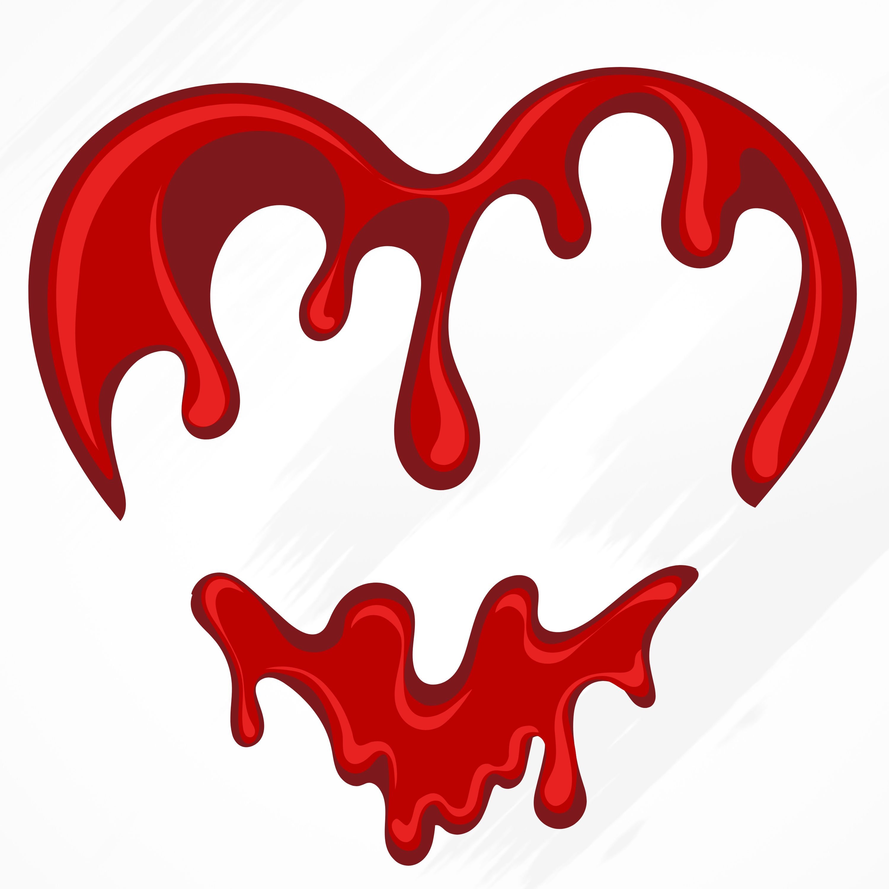 Heart Bleeding SVG, Heart, Heart Bleeding, Love Svg, Heart Svg, Broken ...