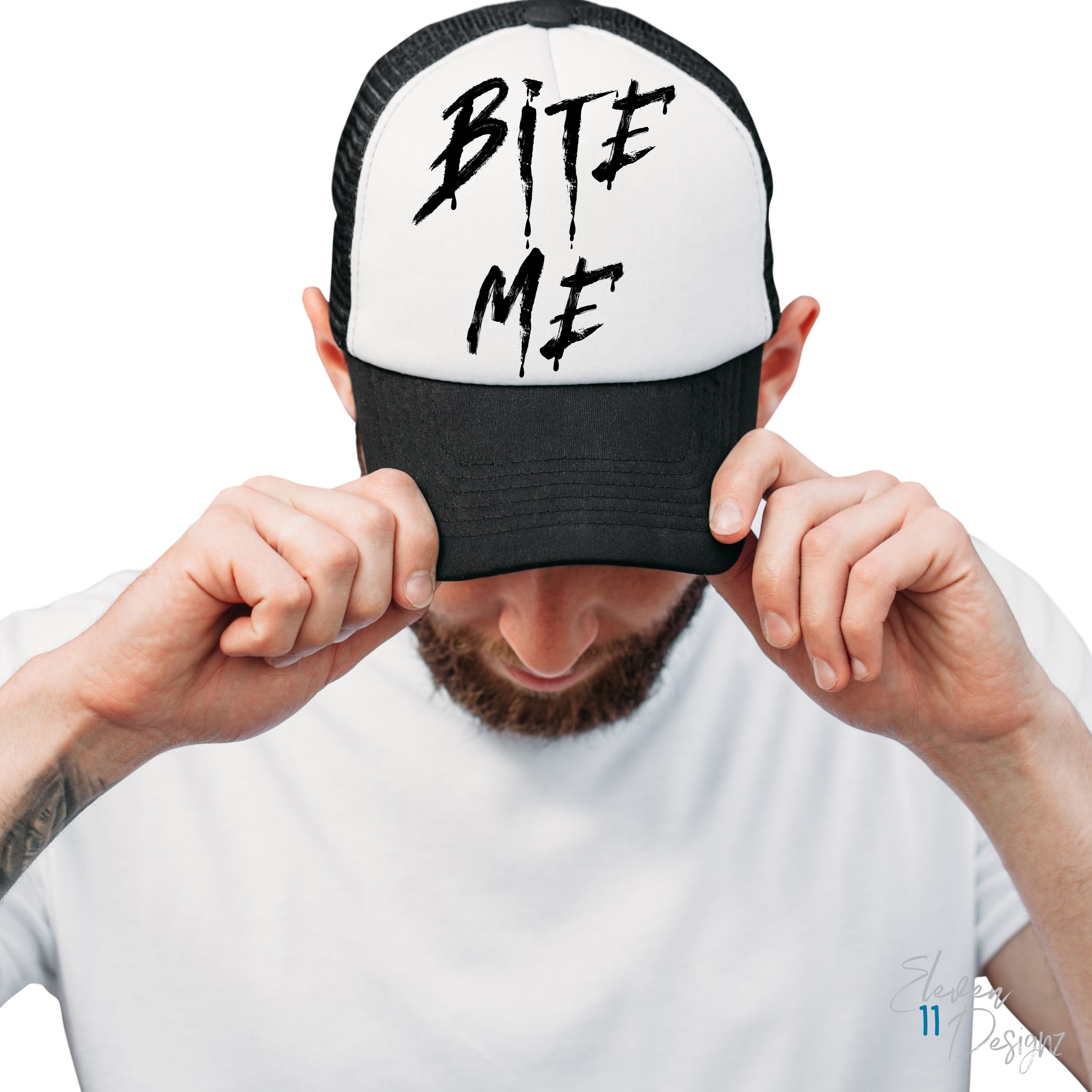 Bite Me SVG Design, Vampire SVG, Halloween Svg, Spooky Svg, Dripping ...