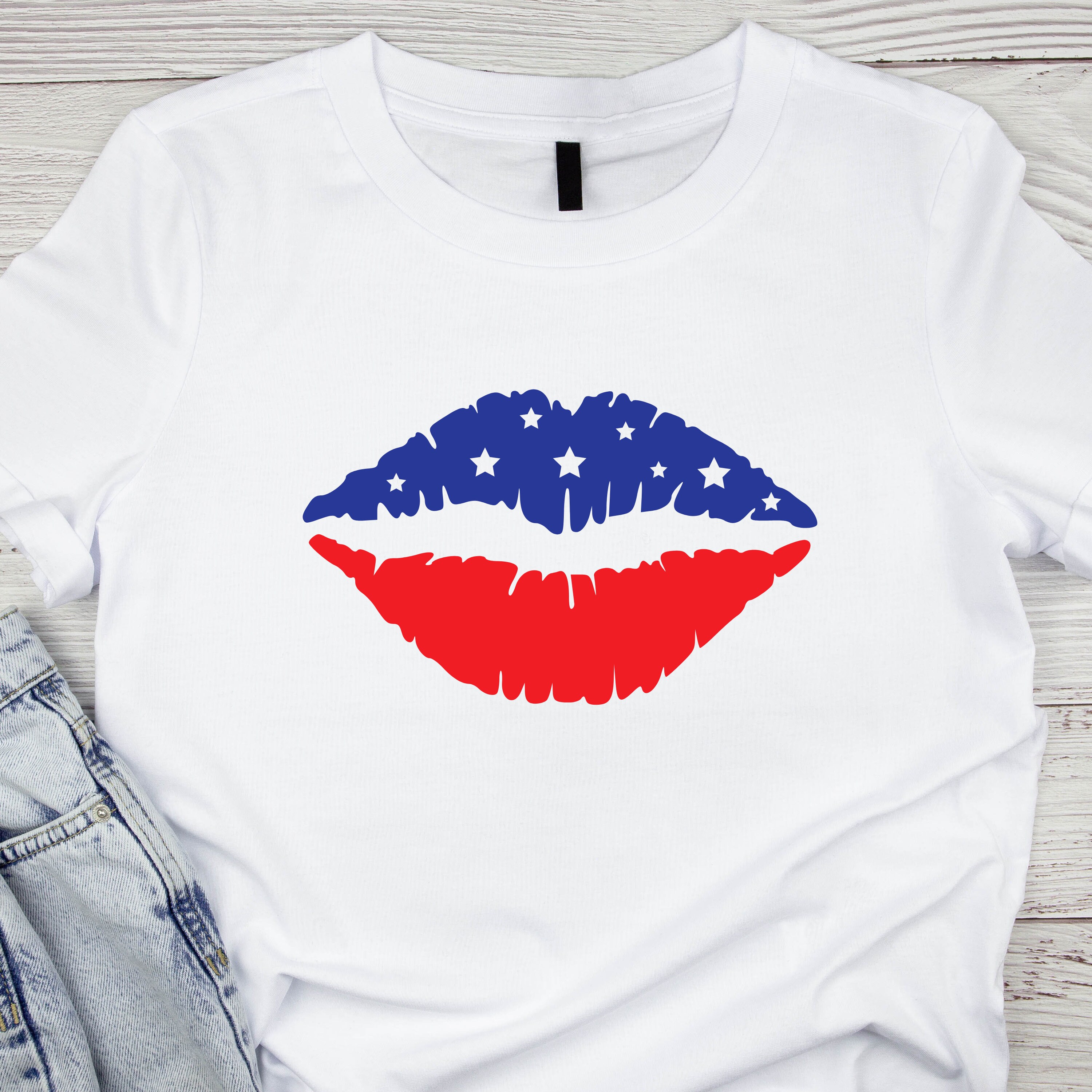 Patriotic Lip PNG, 4th of July Png, Kiss Usa Png, Patriotic Png ...
