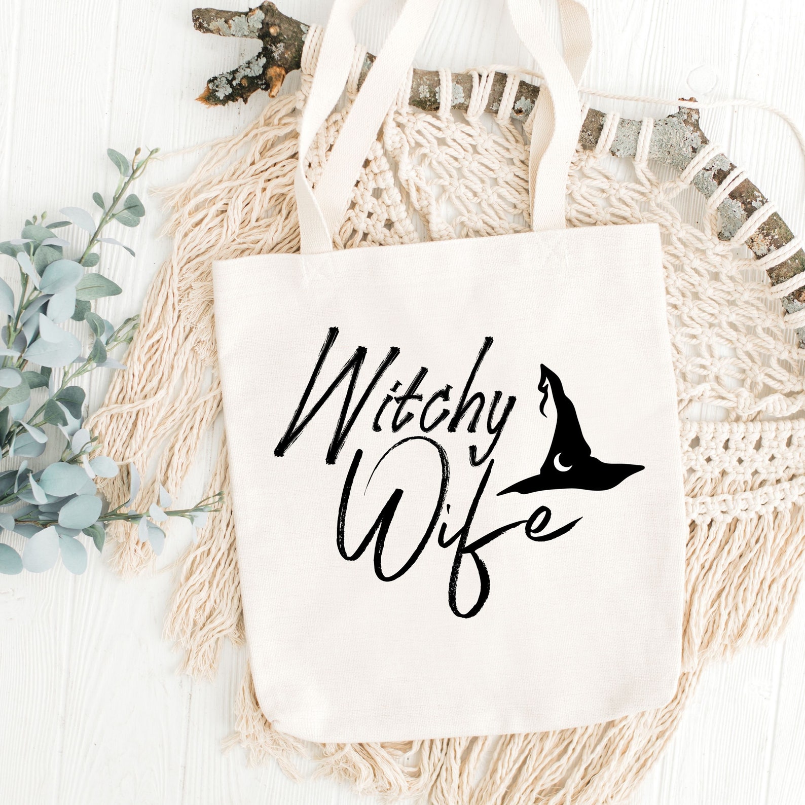 Witchy Wife SVG Design - Witch SVG, Witch Hat SVG, Women's Halloween ...