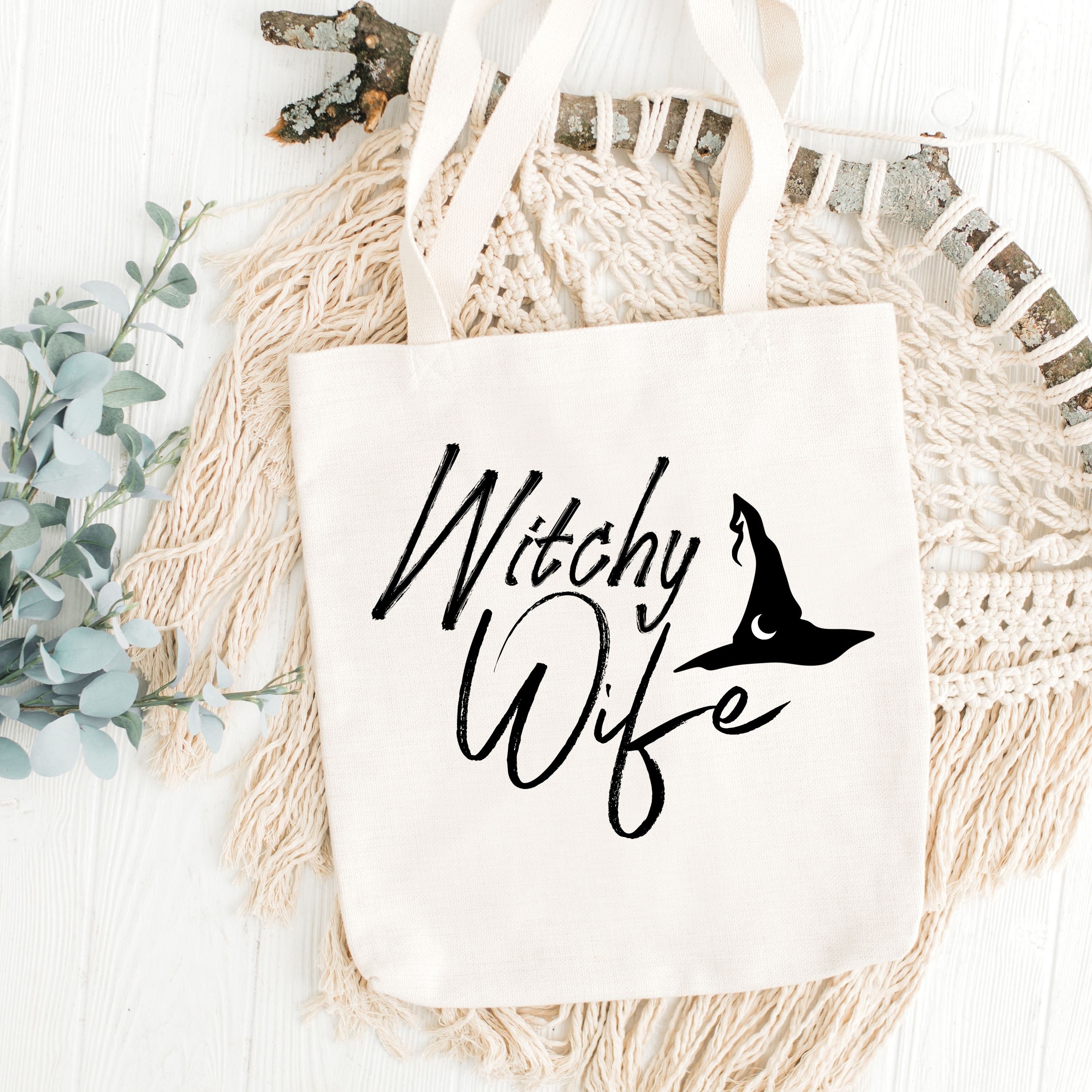 Witchy Wife SVG Design - Witch SVG, Witch Hat SVG, Women's Halloween ...