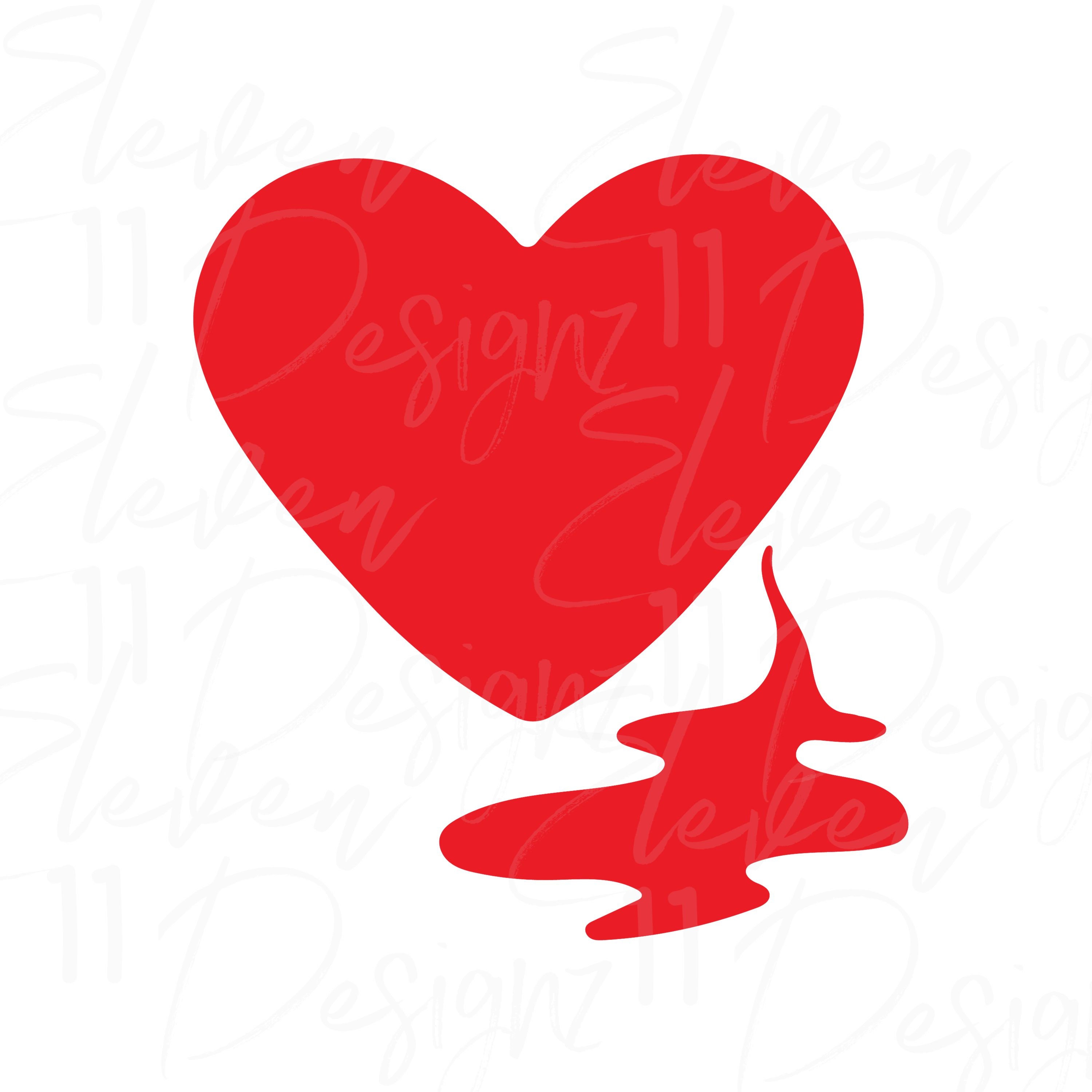 Bleeding Heart SVG and PNG, Love Svg, Heart Svg, Valentines Day SVG ...