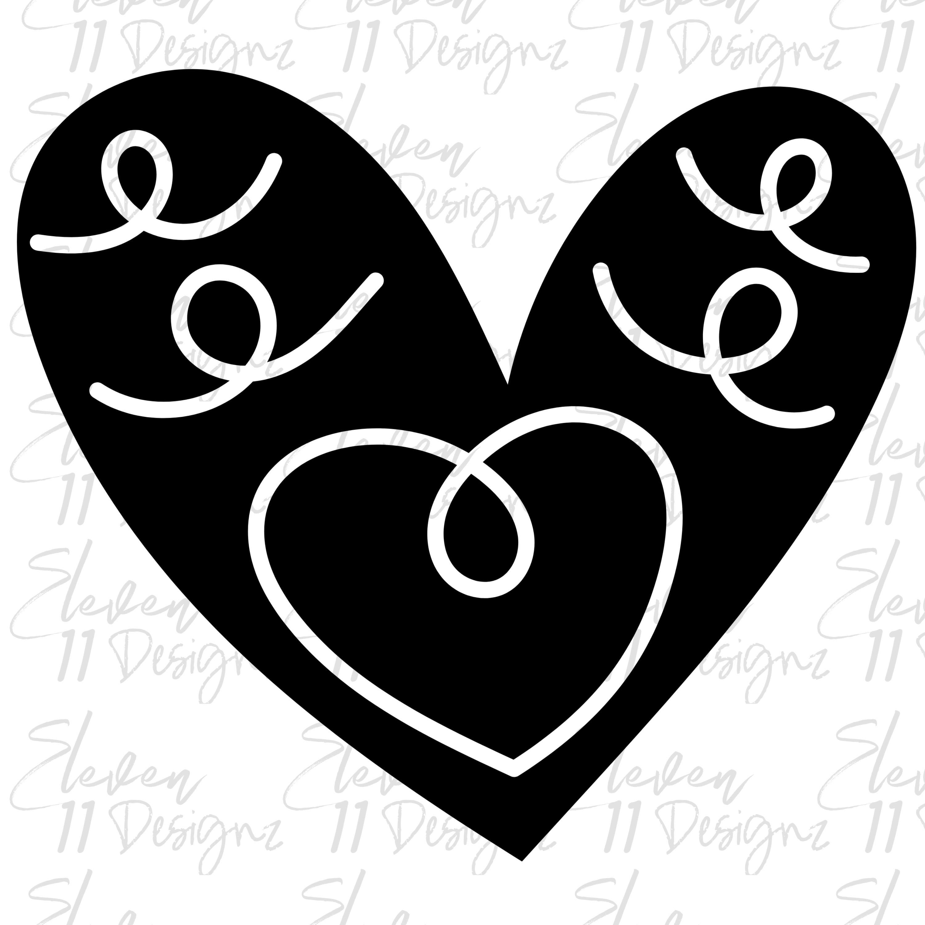 Heart Abstract SVG Bundle Digital Download EPS, DXF, Png, Pdf-iphone ...