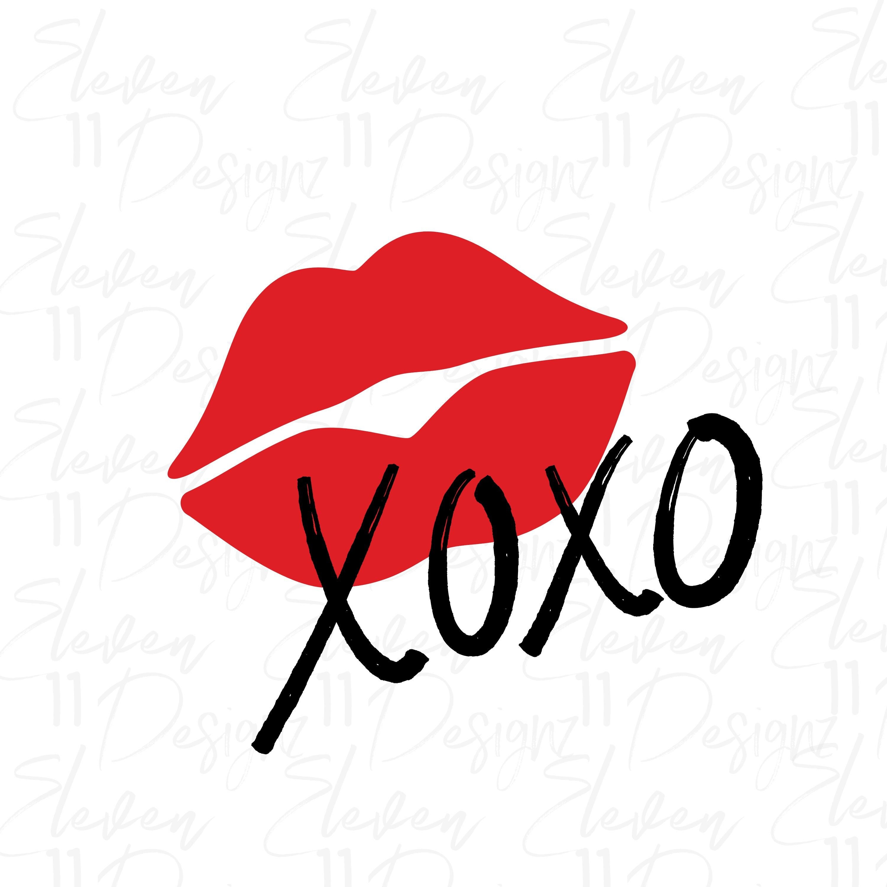 Hugs and Kisses SVG, Xoxo Svg, Kiss Svg, Valentines Svg, Love Svg, Lips ...