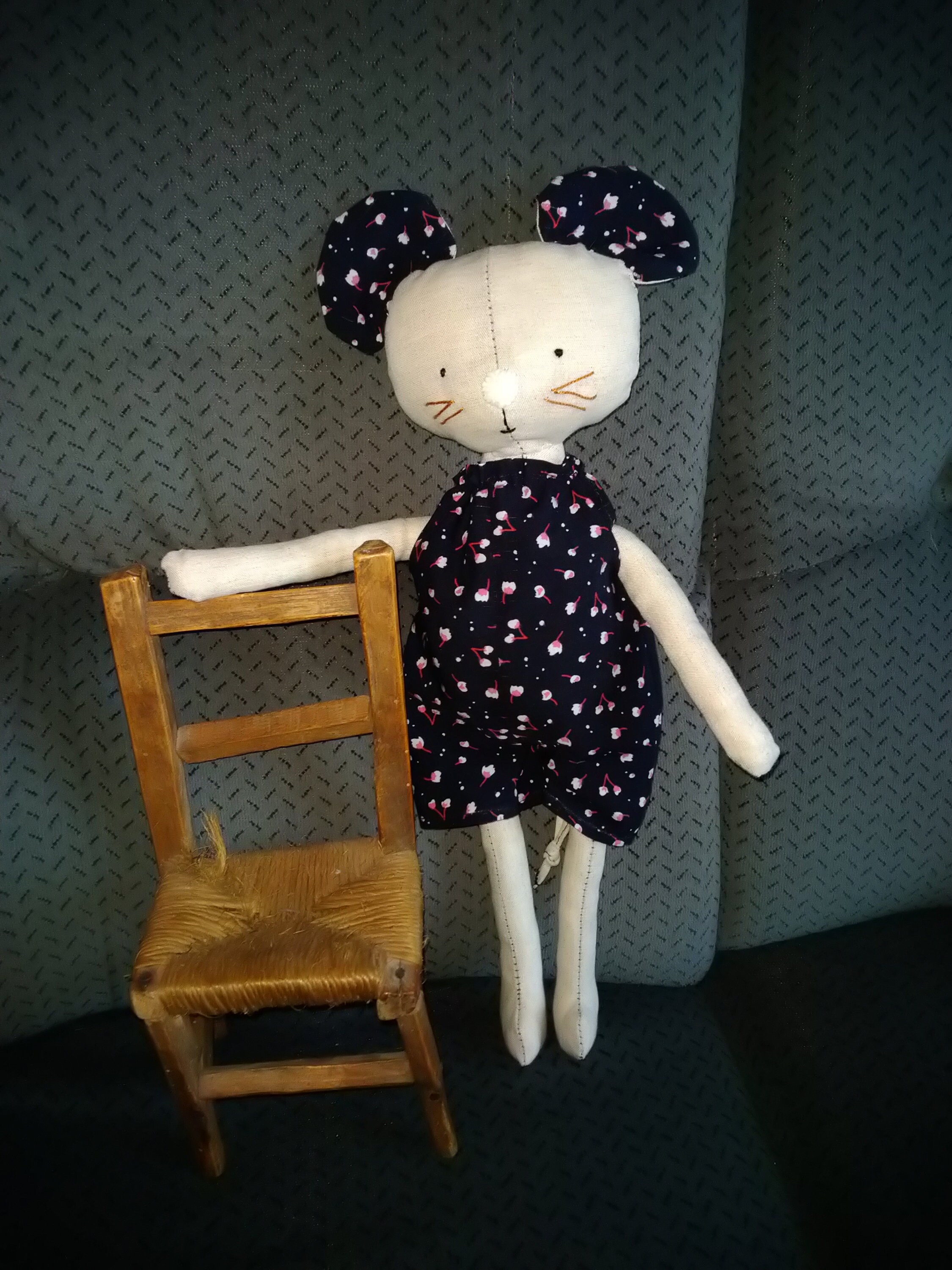 Cuddly Toy in Mimine Mouse Fabric - Etsy