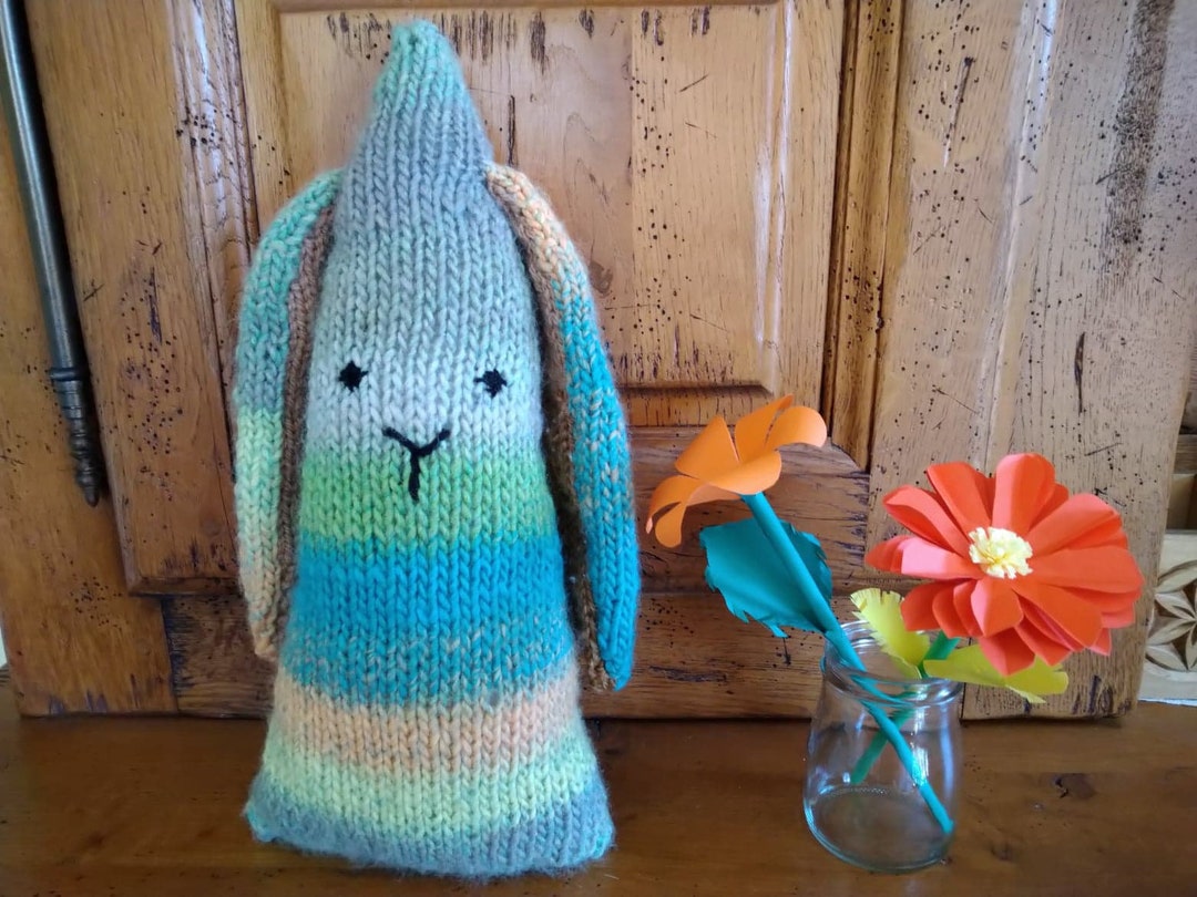 Rabbit Stony Knitted Cuddly Toy - Etsy