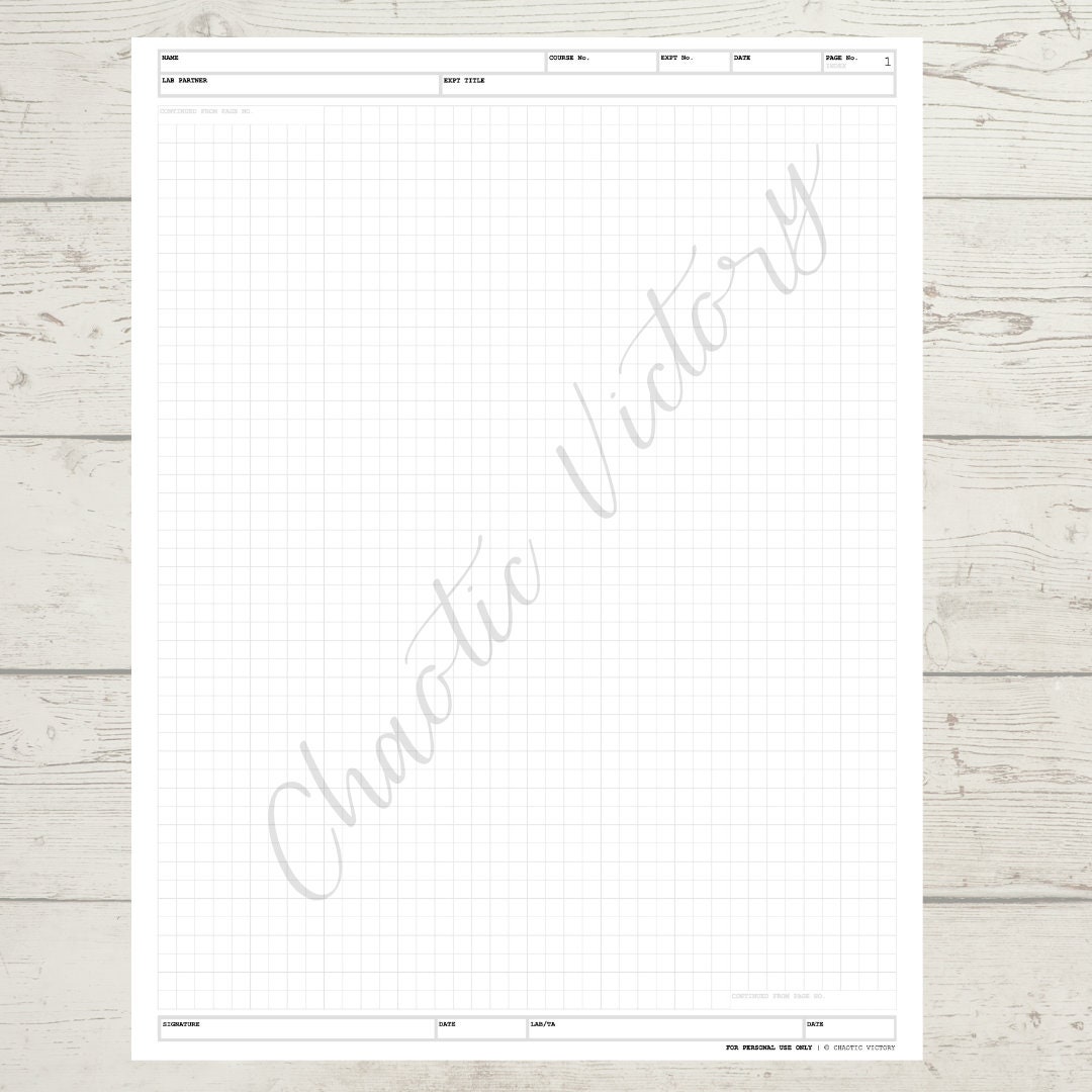 Digital Laboratory Notebook | Goodnote | Notability - Etsy
