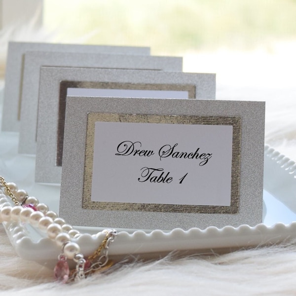 Glitter Place Cards - Etsy