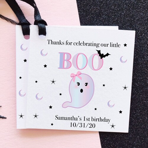 Pink Halloween Birthday Invitation EDITABLE Spooktacular | Etsy