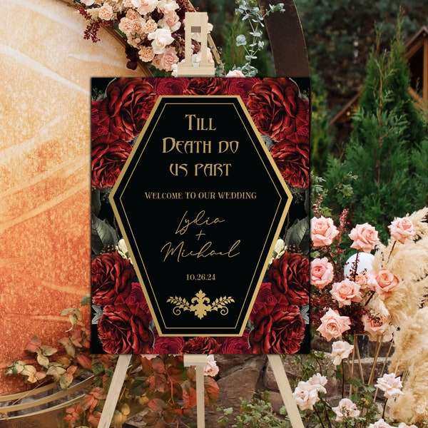 Gothic Wedding Signs - Etsy