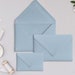 Dusty Blue Matte Envelopes A7.5 Blue Envelopes Light Blue | Etsy