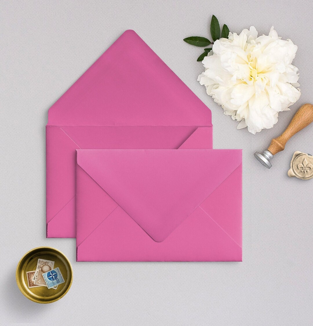 Fuchsia Matte Envelopes A7 Fuchsia Envelopes Hot Pink Euro Flap ...