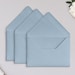 Dusty Blue Matte Envelopes A7.5 Blue Envelopes Light Blue Envelopes ...