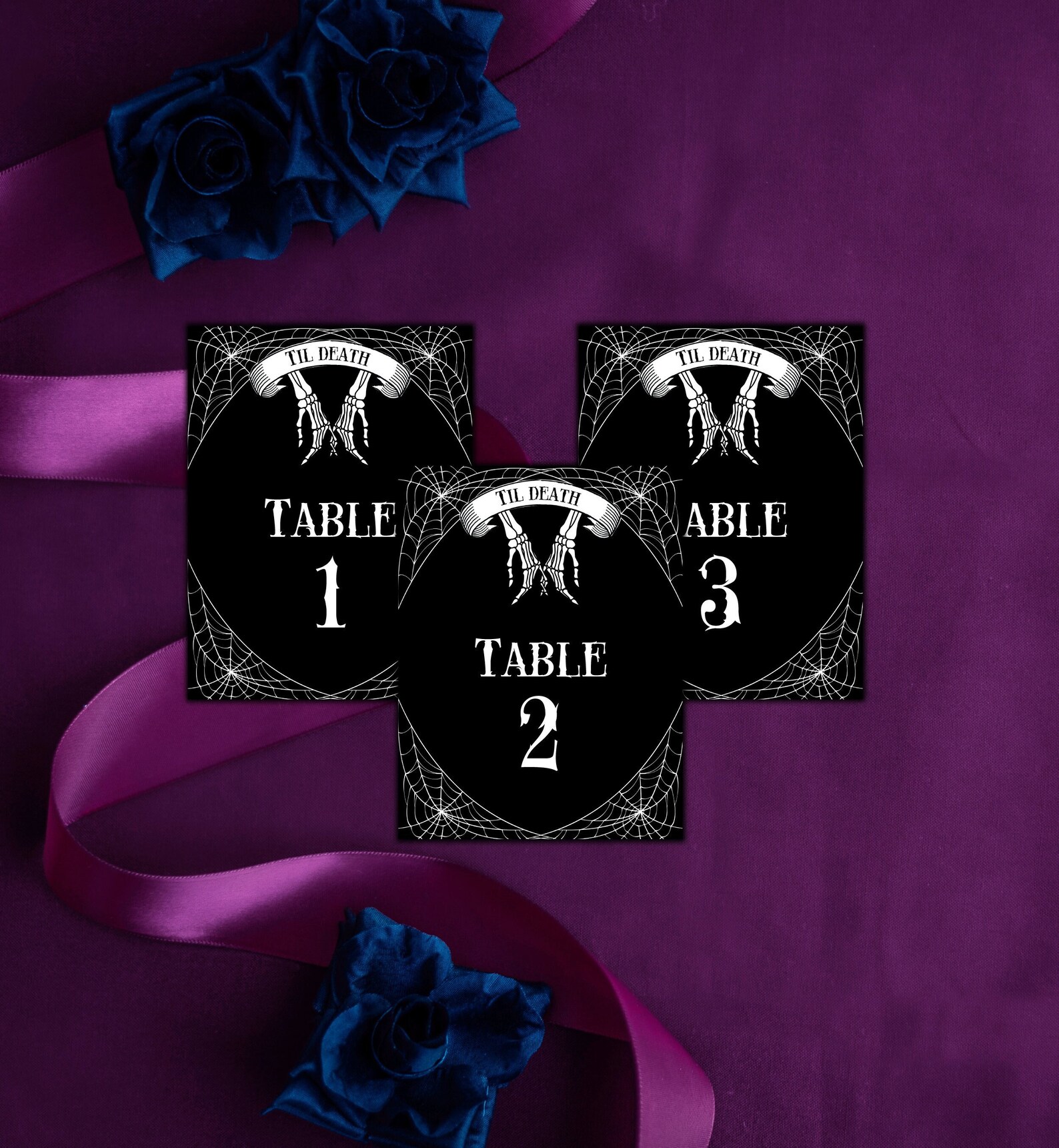 Gothic Wedding Table Numbers Halloween Wedding Table Numbers - Etsy