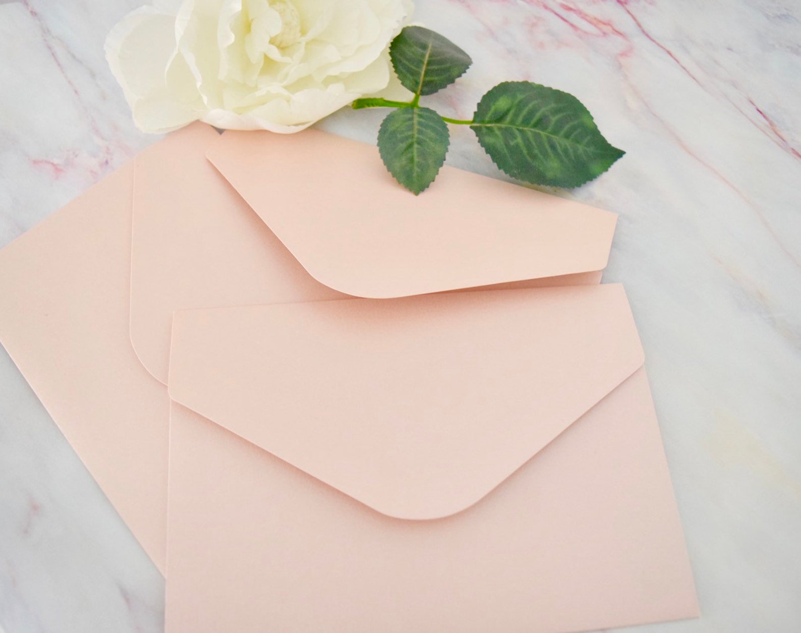 Pocket Wedding Invitation| Blush Tri-fold Envelopes| Pocket Invitation ...