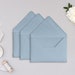 Dusty Blue Matte Envelopes A7.5 Blue Envelopes Light Blue Envelopes ...