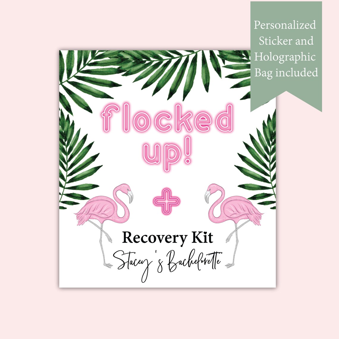 Flocked up Bachelorette Recovery Kit Bags Final Flamingle - Etsy