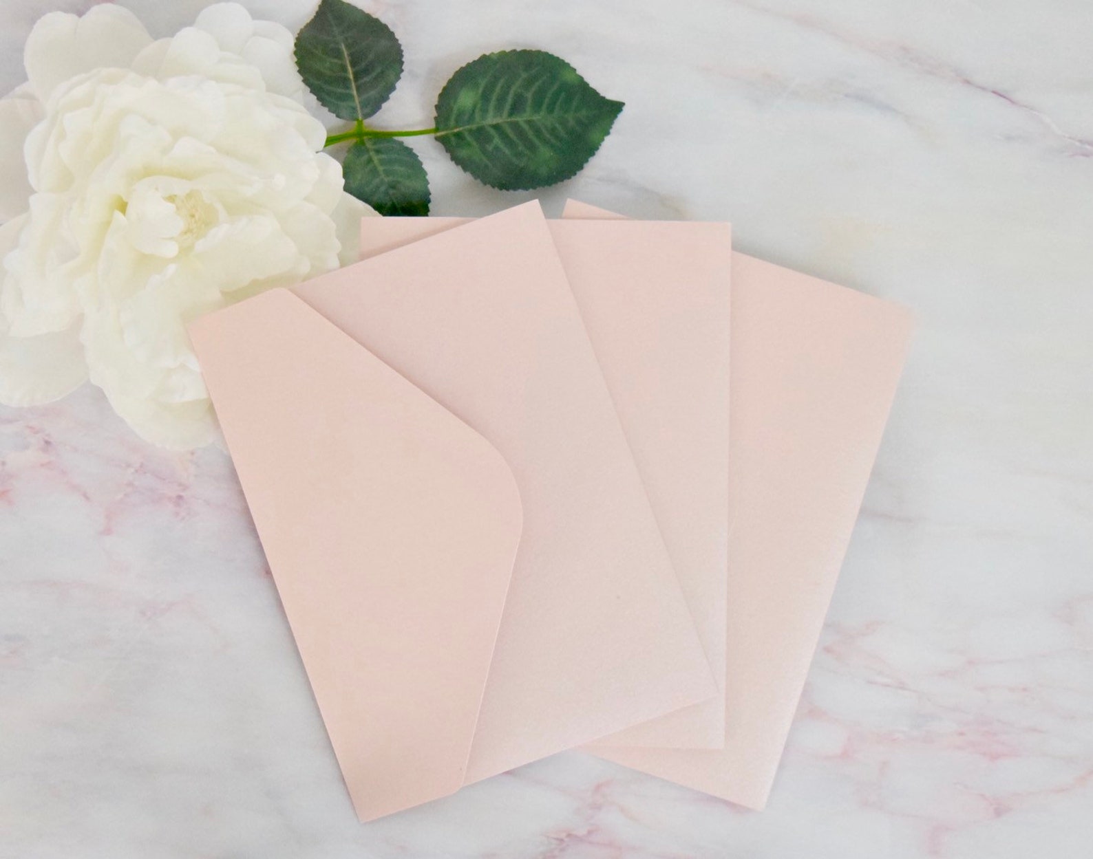 Pocket Wedding Invitation Blush Tri-fold Envelopes Pocket - Etsy UK