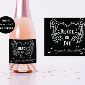 Bride or Die Mini Wine Label | Til Death Do Us Party Wine Label ...