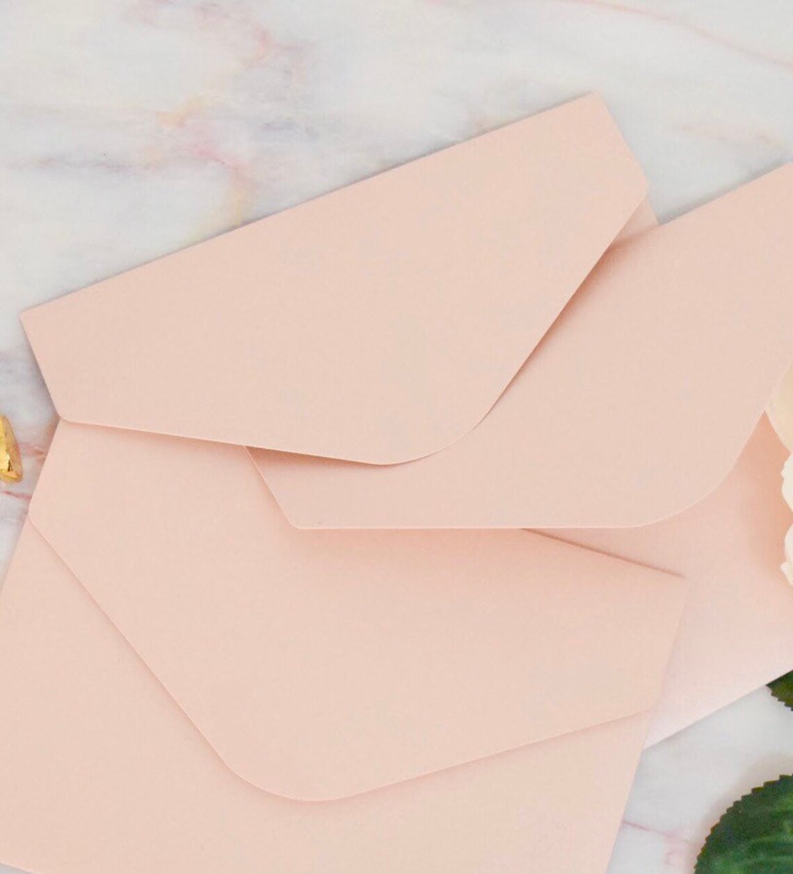Pocket Wedding Invitation| Blush Tri-fold Envelopes| Pocket Invitation ...
